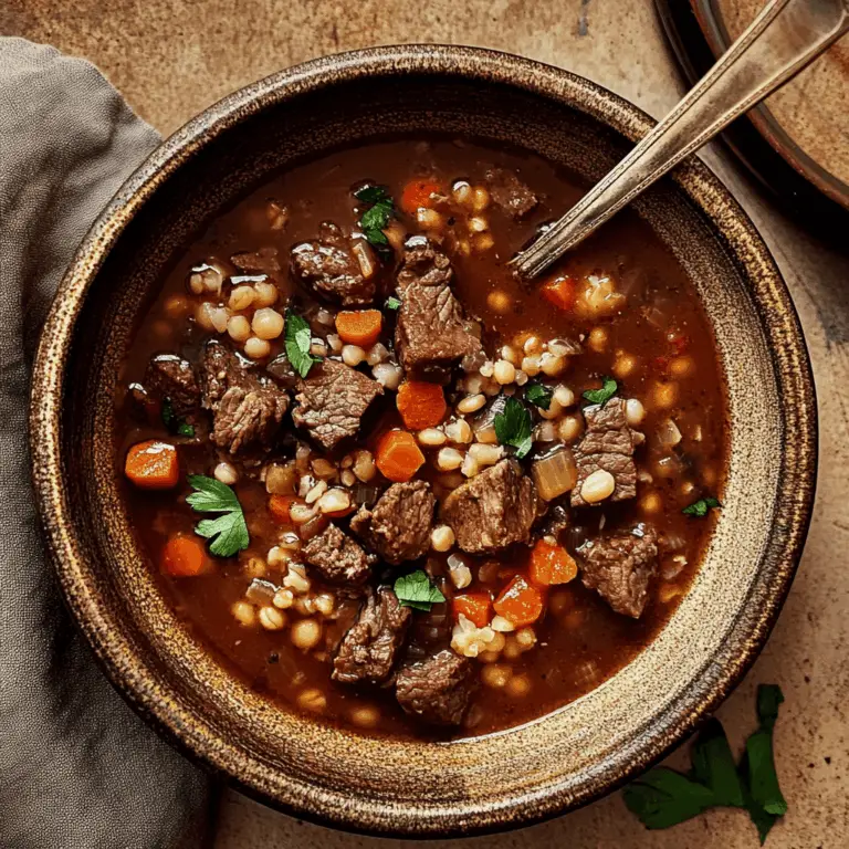 Hearty Beef and Barley Soup: A Comforting Delight! – Made by Ranis