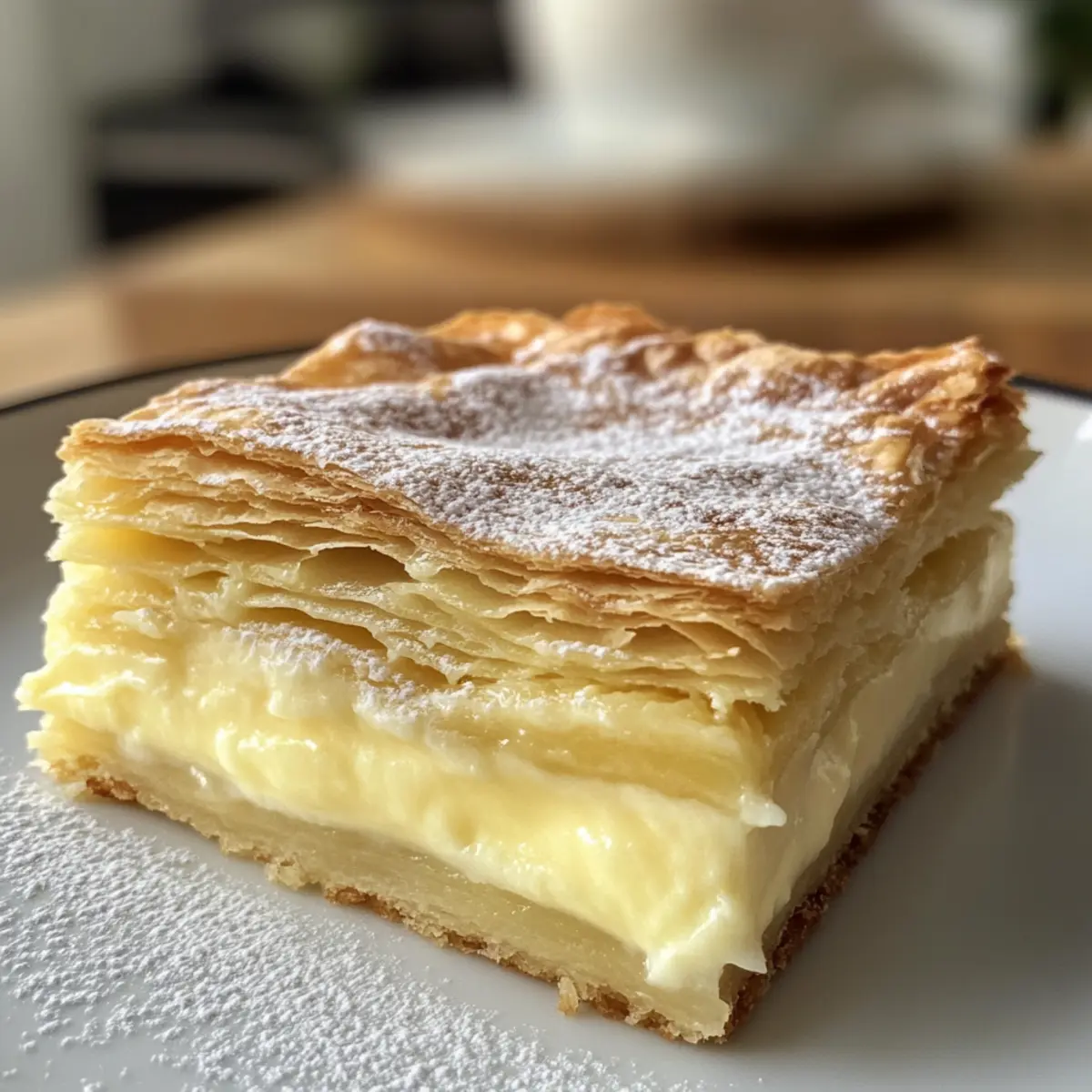 Decadent Vanilla Slice with Flaky Puff Pastry Bliss – Made by Ranis